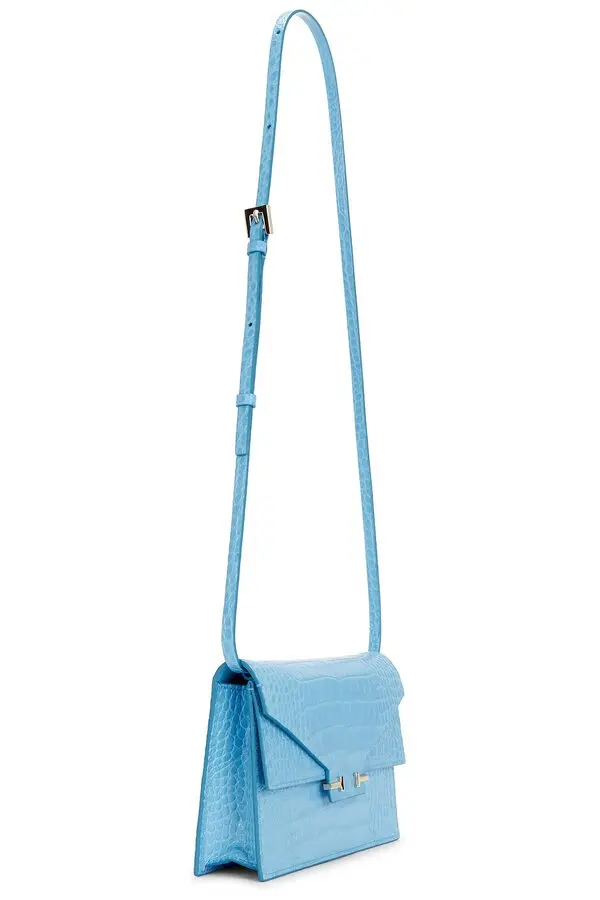 TOM FORD Soft Printed Croc Mini Bag - Lichen Blue