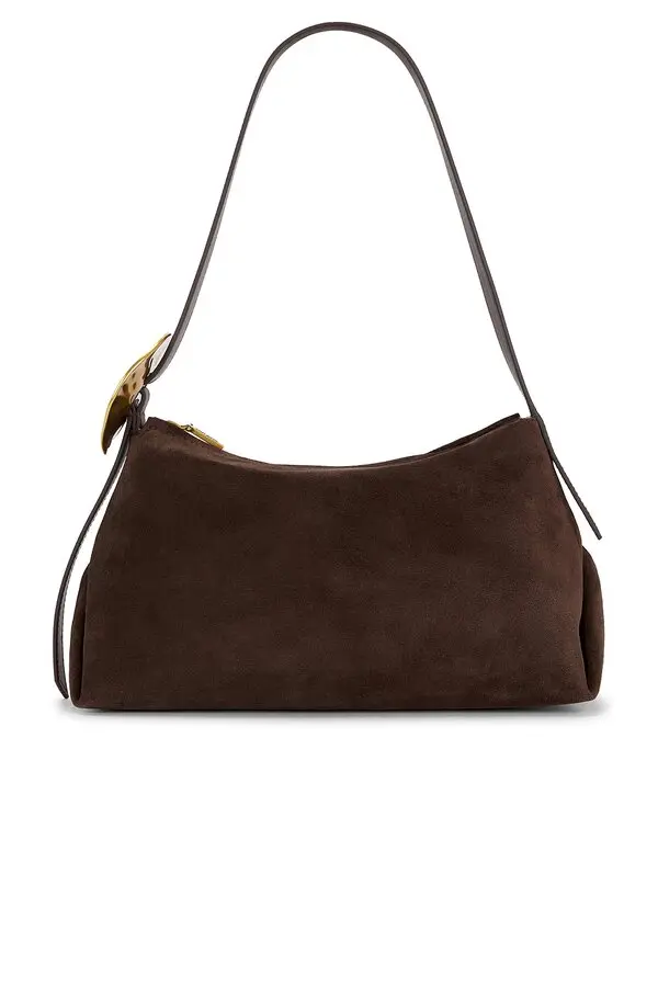 Cult Gaia Preston Shoulder Bag In Brown - Luwak