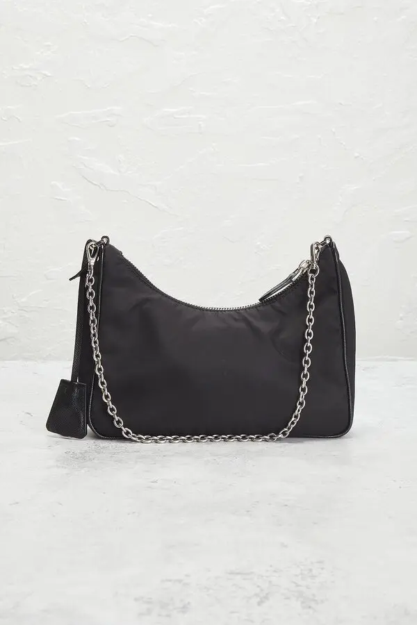 Prada Re-edition 2005 Re-nylon Shoulder Bag - Black
