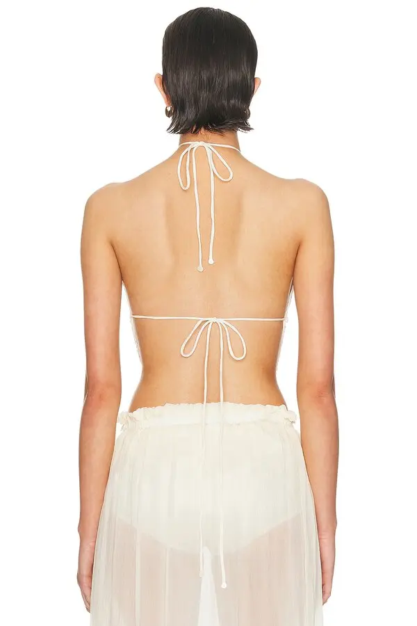 Chan Luu Beaded Halter Top