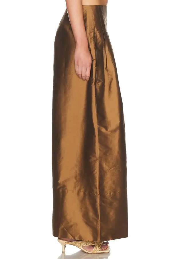 Chan Luu Techno Taffeta Ultra Wide Leg Trouser