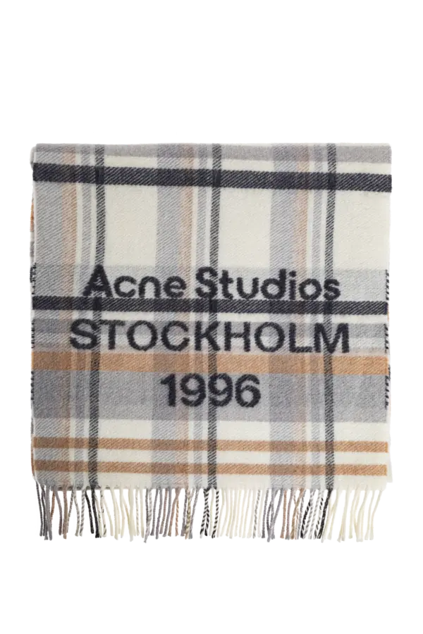Acne Studios Wool Scarf - Grey