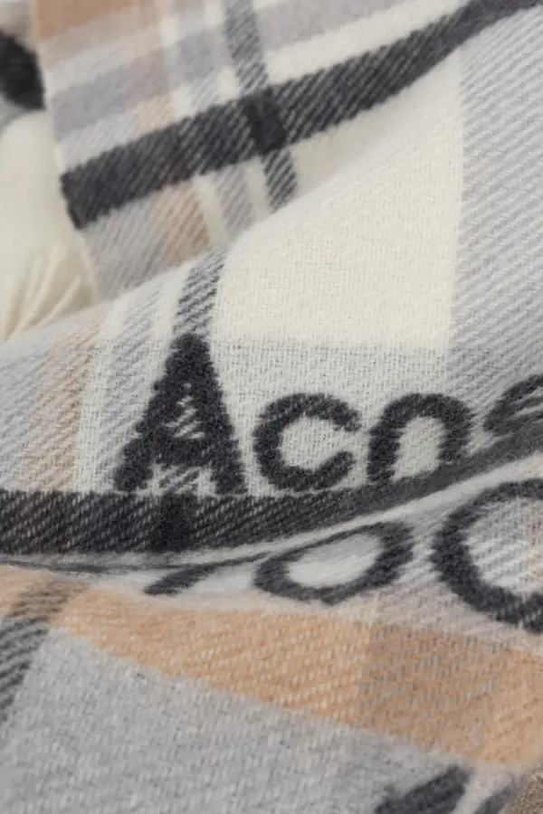 Acne Studios Wool Scarf - Grey