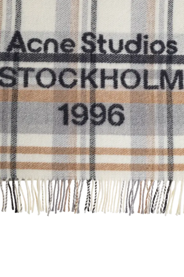 Acne Studios Wool Scarf - Grey