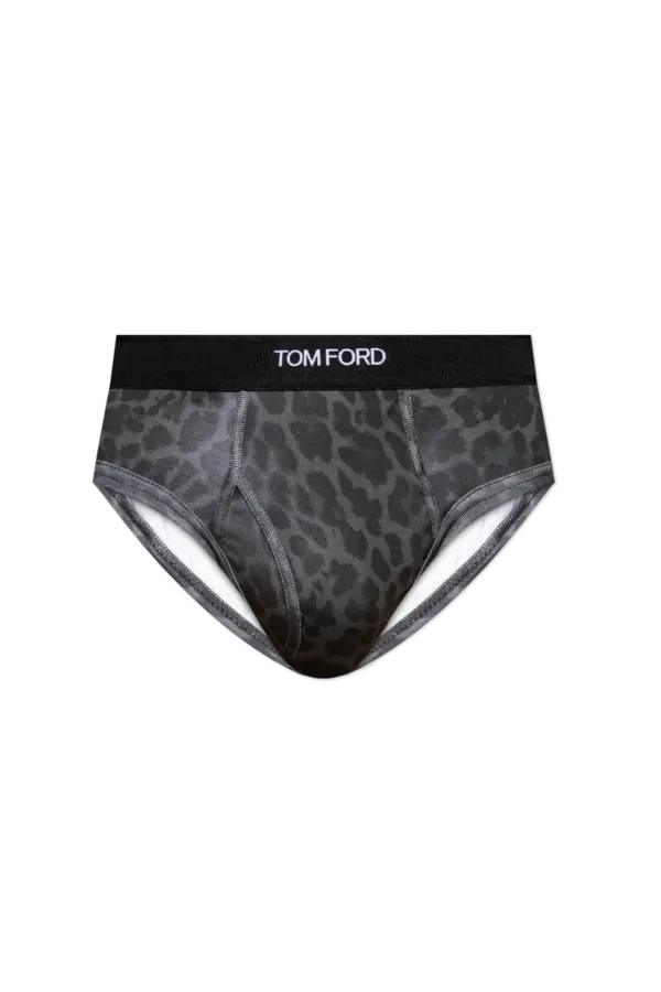 TOM FORD Briefs With Logo - Grey