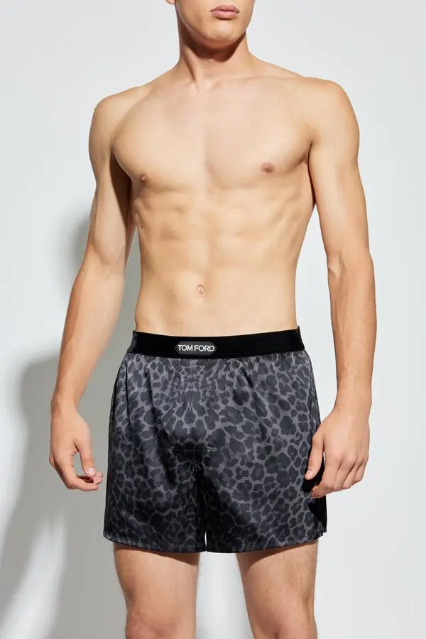 TOM FORD Silk Lingerie Shorts - Grey