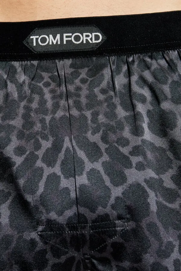 TOM FORD Silk Lingerie Shorts - Grey