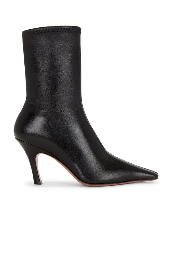 Amina Muaddi Jamie Nappa 80 Boots - Black