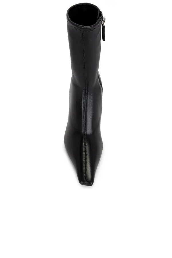 Amina Muaddi Jamie Nappa 80 Boots - Black