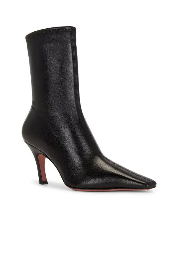 Amina Muaddi Jamie Nappa 80 Boots - Black