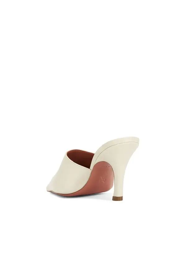 Amina Muaddi Jamie Nappa 80 Mule - Almond