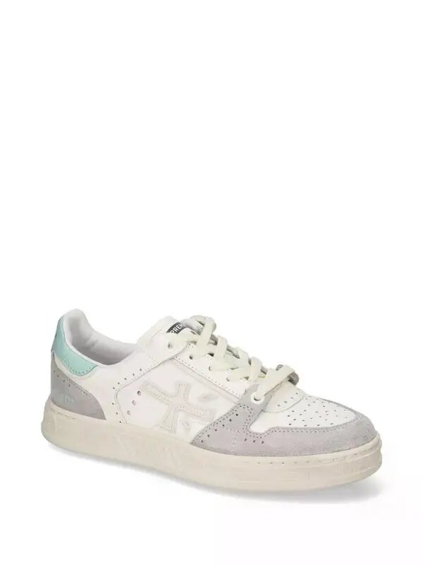 Premiata Quinn Panelled Suede Sneakers - Neutrals