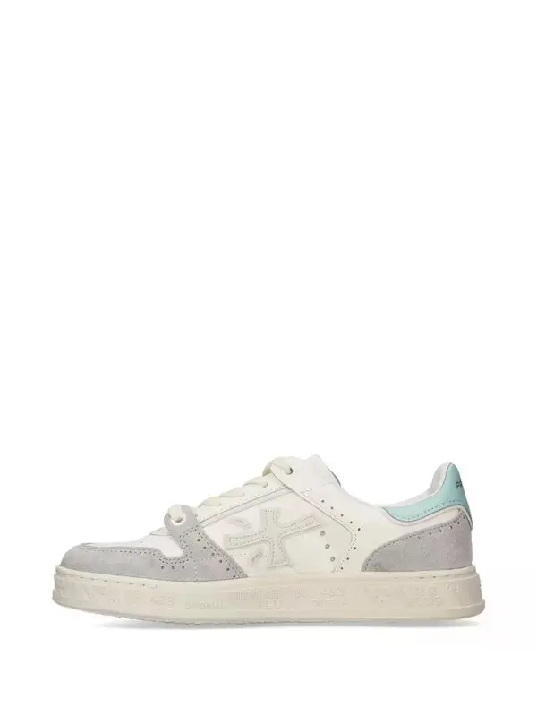 Premiata Quinn Panelled Suede Sneakers - Neutrals