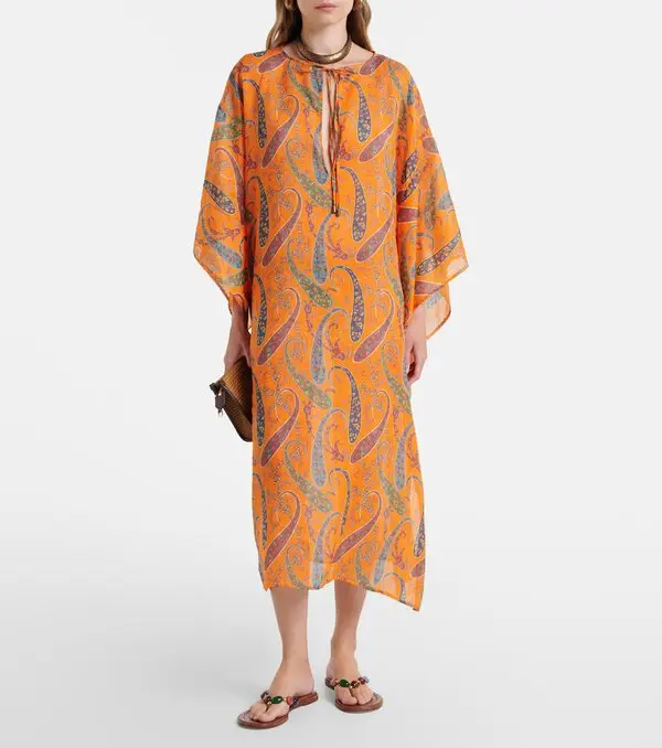 Etro Paisley Ramie Kaftan