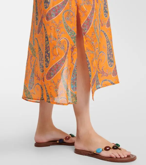 Etro Paisley Ramie Kaftan