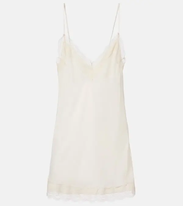 RÓHE Lace-trimmed Satin Camisole - White
