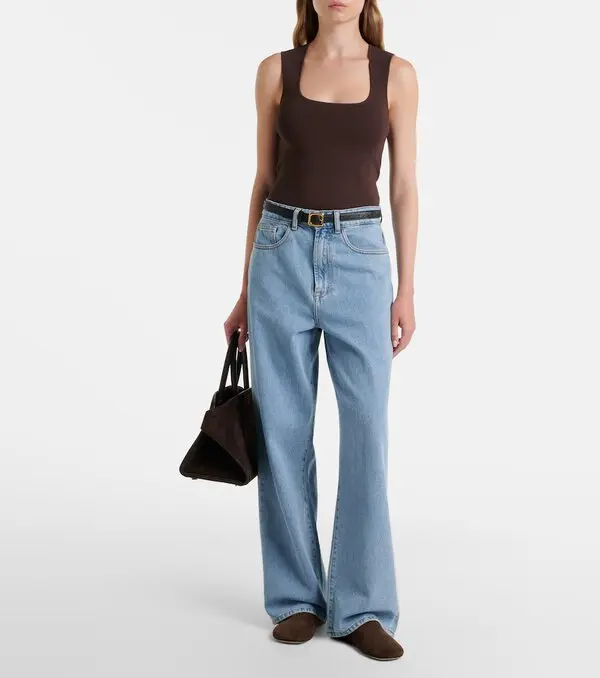 RÓHE Knitted Tank Top - Brown