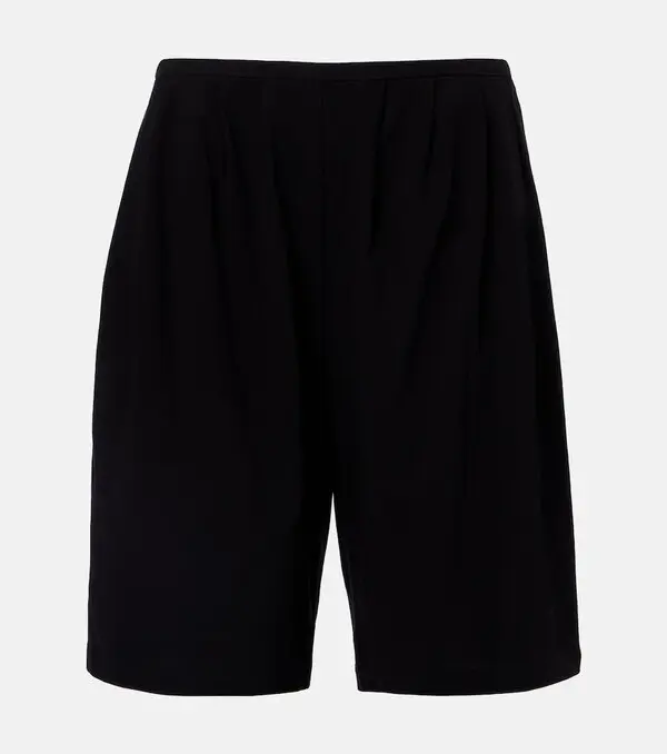 Khaite Poppy Cotton Shorts - Black