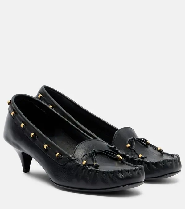 Khaite Milly 45 Leather Pumps - Black