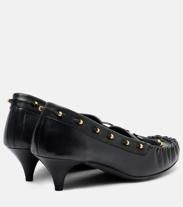 Khaite Milly 45 Leather Pumps - Black