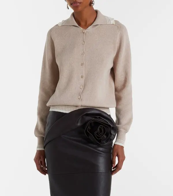 Magda Butrym Cotton And Cashmere Cardigan