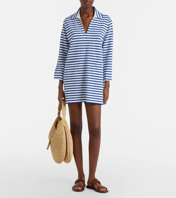 Polo Ralph Lauren Striped Cotton Jersey Polo Dress