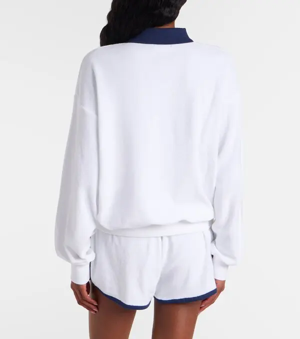 Polo Ralph Lauren Cotton-blend Terry Polo Shirt - White