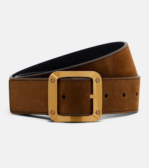 Acne Studios Reversible Suede Belt - Brown