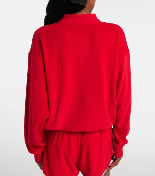Polo Ralph Lauren Cotton-blend Terry Polo Shirt - Red