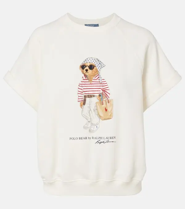 Polo Ralph Lauren Polo Bear Cotton-blend Top - White