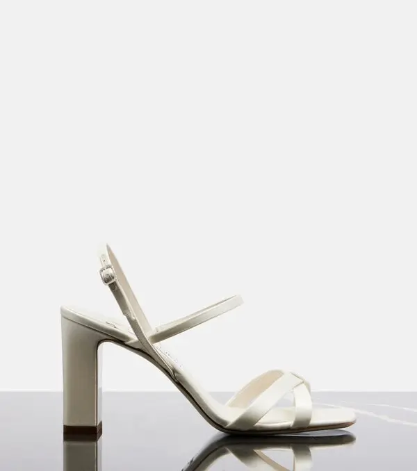 JIMMY CHOO Elsy Slingback Sandals - White