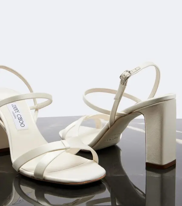 JIMMY CHOO Elsy Slingback Sandals - White