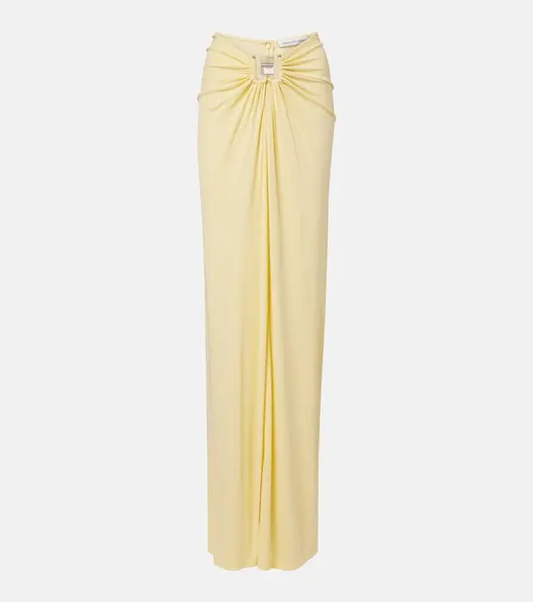 Christopher Esber Jersey Maxi Skirt - Yellow