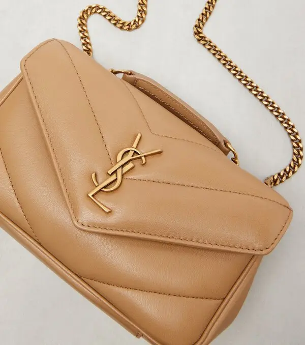 Saint Laurent Loulou Mini Leather Shoulder Bag