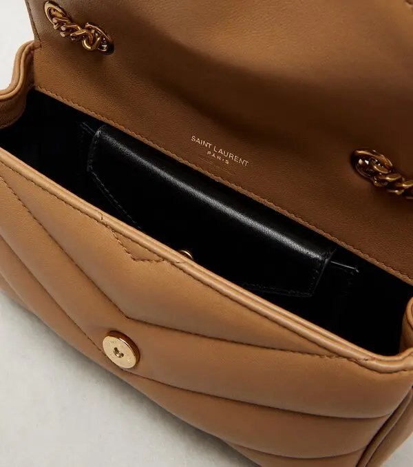Saint Laurent Loulou Mini Leather Shoulder Bag