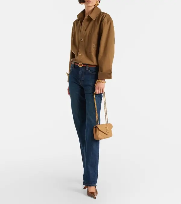 Saint Laurent Loulou Mini Leather Shoulder Bag
