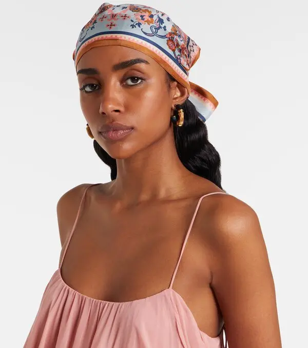 Zimmermann Printed Silk Head Wrap