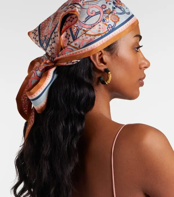 Zimmermann Printed Silk Head Wrap