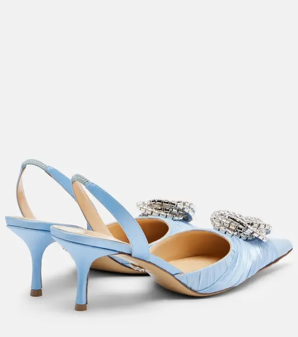 Mach & Mach Galaxy Embellished Organza Slingback Pumps