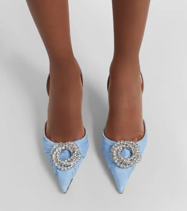 Mach & Mach Galaxy Embellished Organza Slingback Pumps