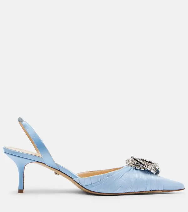 Mach & Mach Galaxy Embellished Organza Slingback Pumps