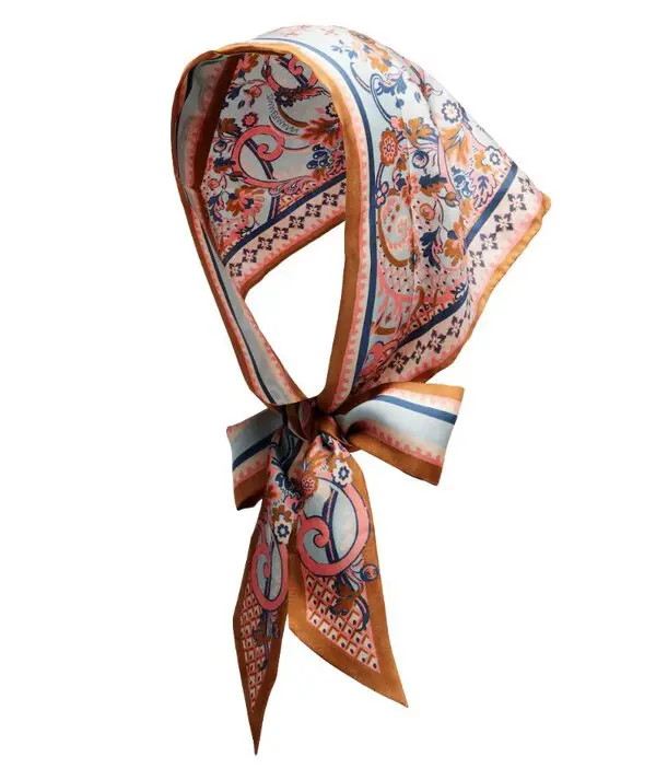 Zimmermann Printed Silk Head Wrap - Blue