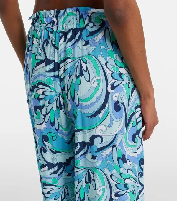 Melissa Odabash Reese Printed Palazzo Pants