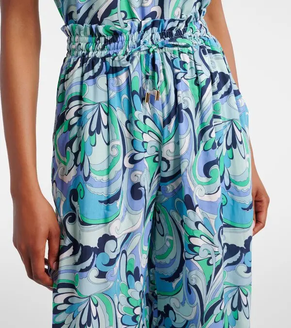 Melissa Odabash Reese Printed Palazzo Pants