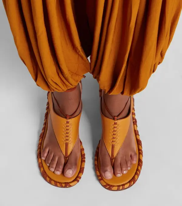 Zimmermann Leather Wedge Sandals
