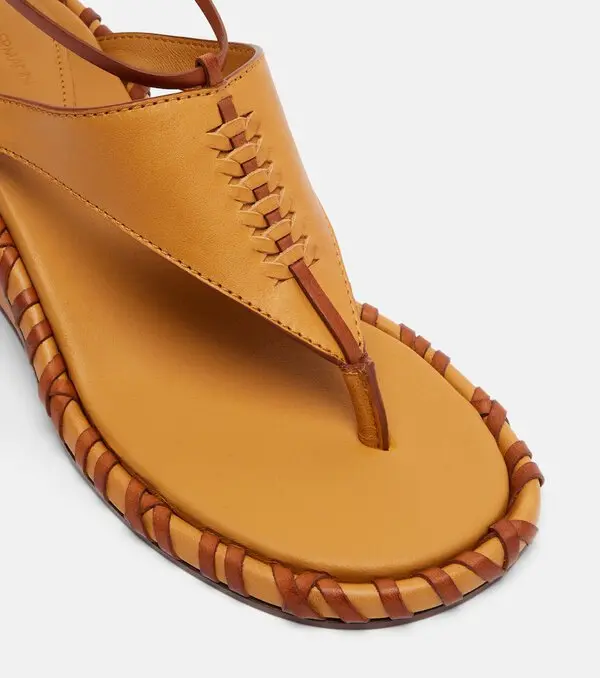 Zimmermann Leather Wedge Sandals