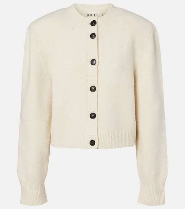 RÓHE Wool Cardigan - Beige