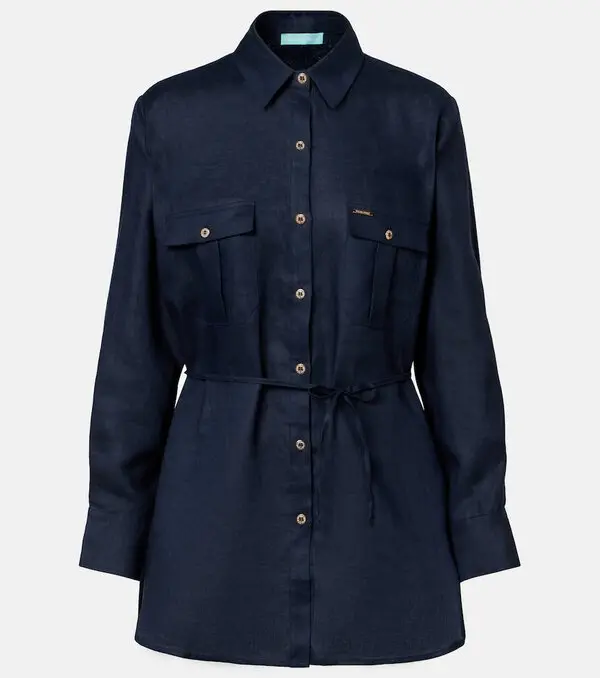 Melissa Odabash Ariel Linen Shirt