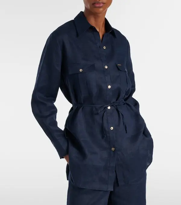 Melissa Odabash Ariel Linen Shirt