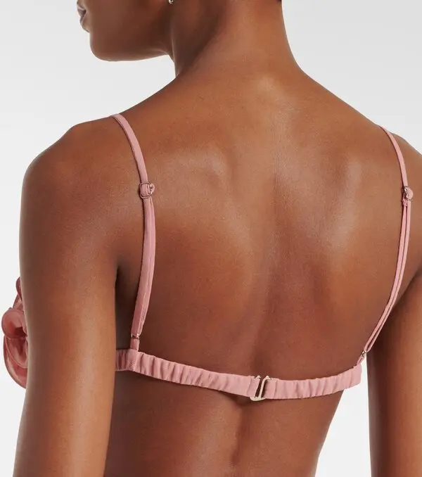 ADRIANA DEGREAS Ruffled Bra Top